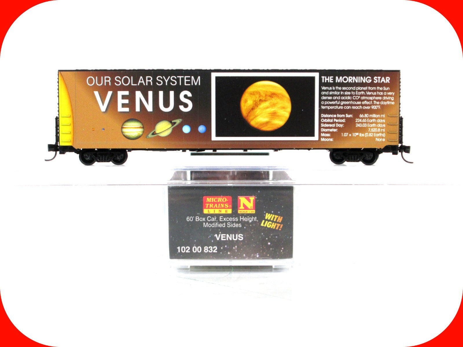 N Scale **VENUS** Solar System Series 60' Box Car -Micro Trains ...