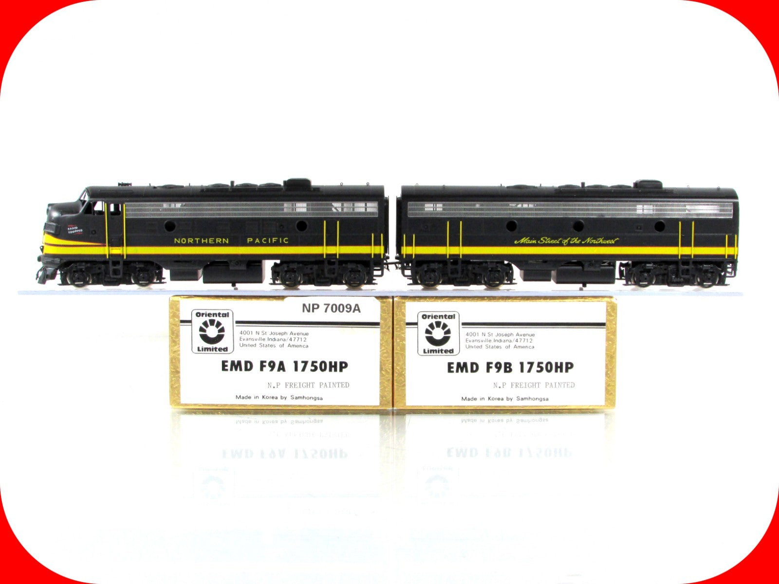 HO Scale BRASS ***NORTHERN PACIFIC*** EMD F9A-F9B 1750HP Locomotives ...